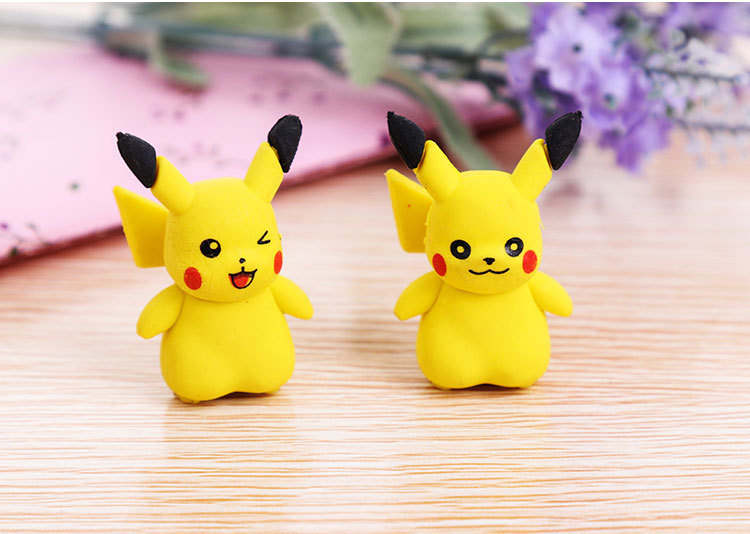 In Stock Cute Student Pikachu Eraser | Stationery Manufacturers