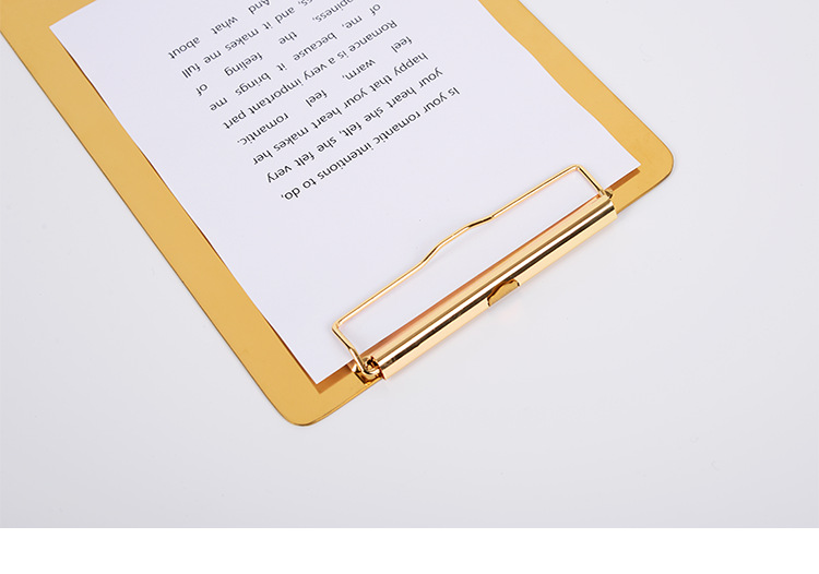 Nordic A4 Writing Splint Gold Stainless Steel Folder | Stationery ...